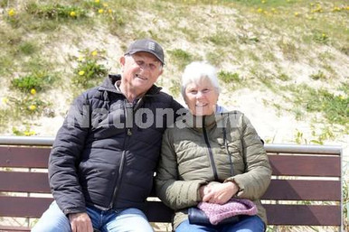 39437499-Out and about at Blyth Beach. Keith and Julia Robson ...
