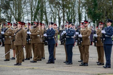 39335158-Change of regimental colours parade 16 Royal Artillery ...