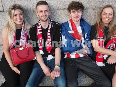 39447643-Safc fans at Trafalgar Square. Picture by FRANK REID ...