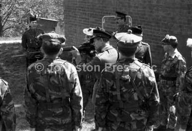 20326088-Prince Philip Duke of Edinburgh looking down the barrel of a ...