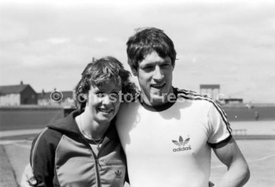 20326187-Scottish athletes Allan Wells and his wife Margot Wells at the ...