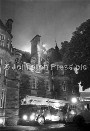 20326709-Fire engines attend a fire at Craig House Hospital, Edinburgh ...
