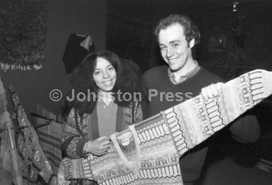 22578069-Husband and wife designer knitwear team Helen and Bill Baber ...