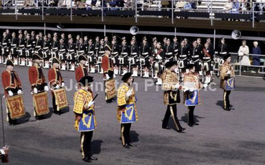 22621674-Lord Malcolm Innes, Lord Lyon King of Arms with his heralds at ...