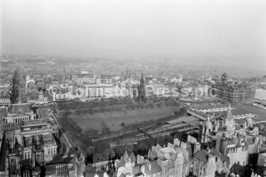 20364196-A view of East Princes Street Gardens showing the North ...