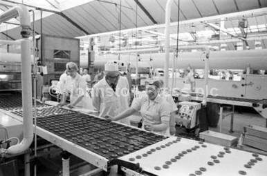 20364579-An interior view of Burton s biscuit factory at Sighthill in ...