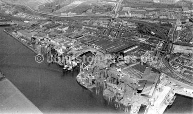 20364613-An aerial view of Clydebank shipyard on the Clyde - National ...