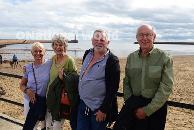 39567594-Out and about at Roker on Monday were Norma Davison, Brenda ...