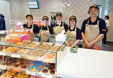 39574488-Opening of new Dunkin donuts. Staff. - National World | Newsprints
