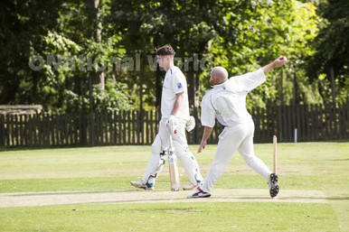 39572759-Cricket - Warley v Copley. Copley bowler Ian Hartley ...