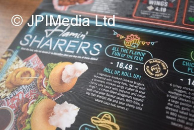 39593756-New funfair themed burger at the Lord Derby Flaming Grill in ...