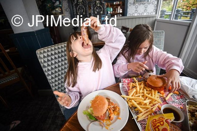 39593757-New funfair themed burger at the Lord Derby Flaming Grill in ...