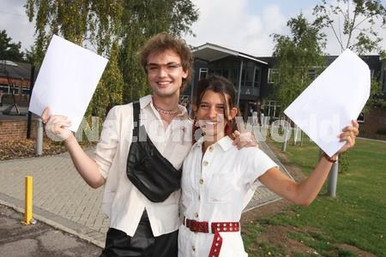 39542164-DM22080457a. jpg. A level results day, Bishop Luffa School ...