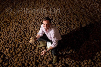 39598420-Callum Stark in the potato store. Fridlington Farms Well Lane ...