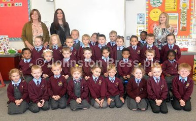 36902416-The new P1 class at Balyoran Primary School pictured with ...