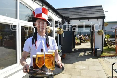 38955624-Dougie s Tavern staff Lewis Shaw enjoying St George s Day in ...