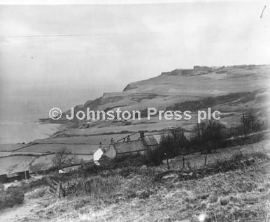 28210466-Ravenscar, 13th April 1949 The rugged coastline between Robin ...