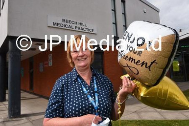 38959494-WIGAN - 27-04-21 Receptionist Susan Hayes at Beech Hill ...