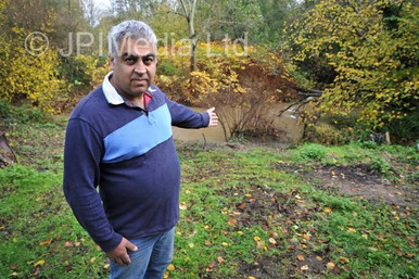 39612838-Karl Thacker has had sewage pouring into his garden at Selham ...