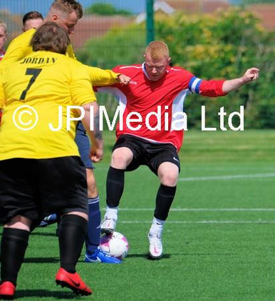 39020366-Pictures Martin Bostock. Local league of unfit, overweight ...