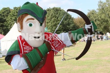 39548967-Nottinghamshire Day Festival, The Notts Forest mascot joining ...
