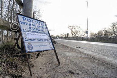 39340120-THe scene of a fatal RTC on Barnsdale Road in Castleford in ...