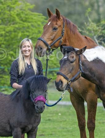 38929071-23 April 2020. . . . . . . Equestrian Alex Fleming with her ...