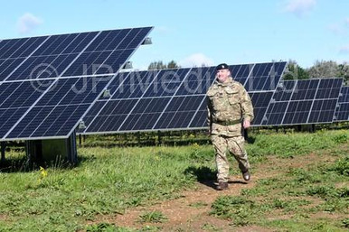 39153661-WO1 Garrison Sergeant Major Jimmy Girvan at the solar farm at ...