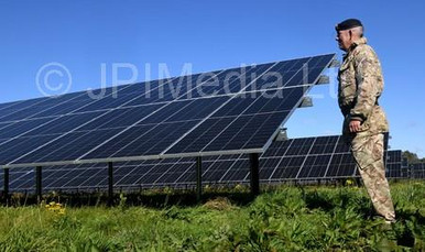 39153668-Captain Tony Hoggart of the Royal Engineers at the solar farm ...