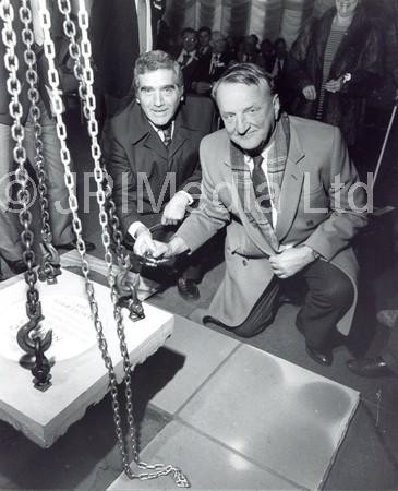 39359986-Stone laying ceremony for the new Ponds Forge swimming complex ...