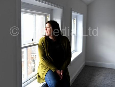 38963230-Developer Sarah Louise Corrie in the top flat at Crowle House ...