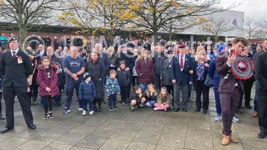 39254927-Members of the public in Victory Square, Hartlepool. . Picture ...
