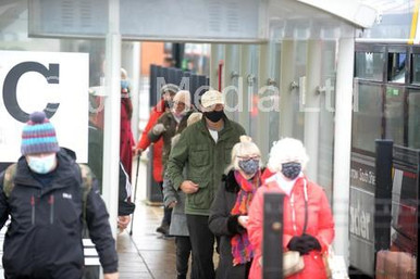 39286227-First day of mandatory face coverings at Jarrow bus station ...