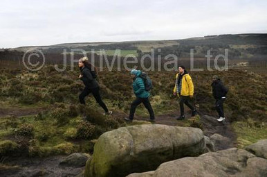39293824-Members of the Peaks of Colour group, pictured walking in the ...
