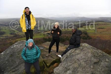 39293826-Members of the Peaks of Colour group, pictured walking in the ...
