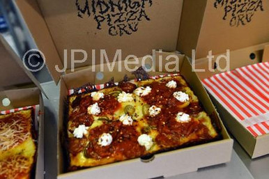38920006-Detroit style pizza company named Midnight Pizza Cru. The Sun ...