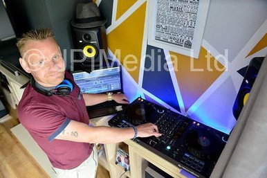 39016532-DJ Richard Griffiths in his Hartlepool home. Picture by FRANK ...