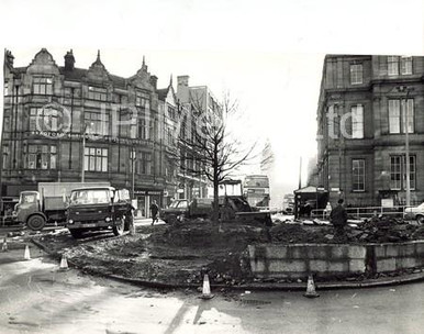39323842-The scene at the Leopold Street roundabout, Sheffield, which ...