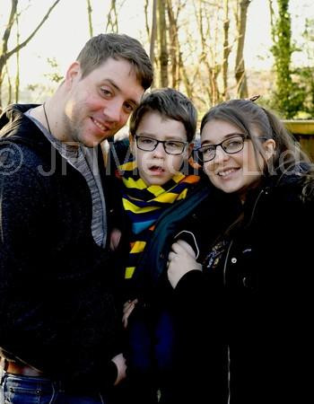 38872849-Ben Milner and Lora Bedford with their son Phoenix Milner 5 at ...