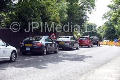 39040870-Traffic queues on Serpentine Road due to works being carried ...
