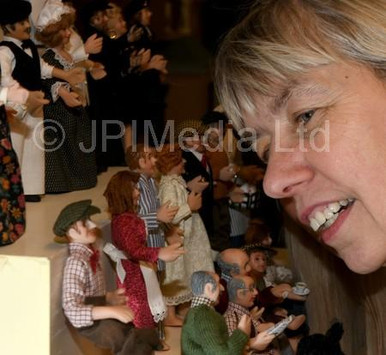 38888155-Pauline Millard with some of the 1 1 12th scale character ...