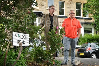 39051087-Tree campaigners Calvin Payne right and Simon Crump have ...