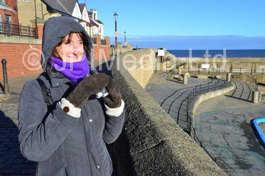 38886345-Michelle Thubron watching the ships go by from the Headland ...