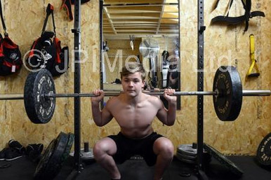38899638-Young weightlifter Josh Bland, 14 can lift more than the ...