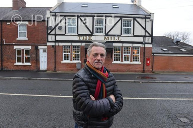 39622436-The Mill Inn landlord Alan Waters is concerned over the road ...
