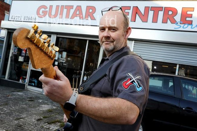 39625003-Business owner Steve Wright. Guitar Centre Southsea on ...