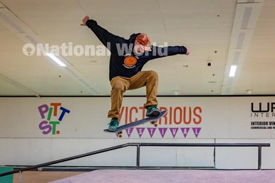 39626815-Max Dougan 28 tests out the ramps at the Pitt Street Skatepark ...