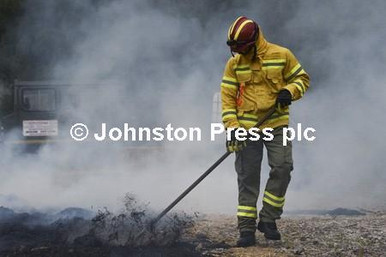 38009982-The new wildfire burn team from Bacup give a demonstration at ...