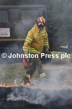 38009983-The new wildfire burn team from Bacup give a demonstration at ...