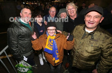 39638907-Pompey fans depart from Fratton Park for the Tottenham Hotspur ...